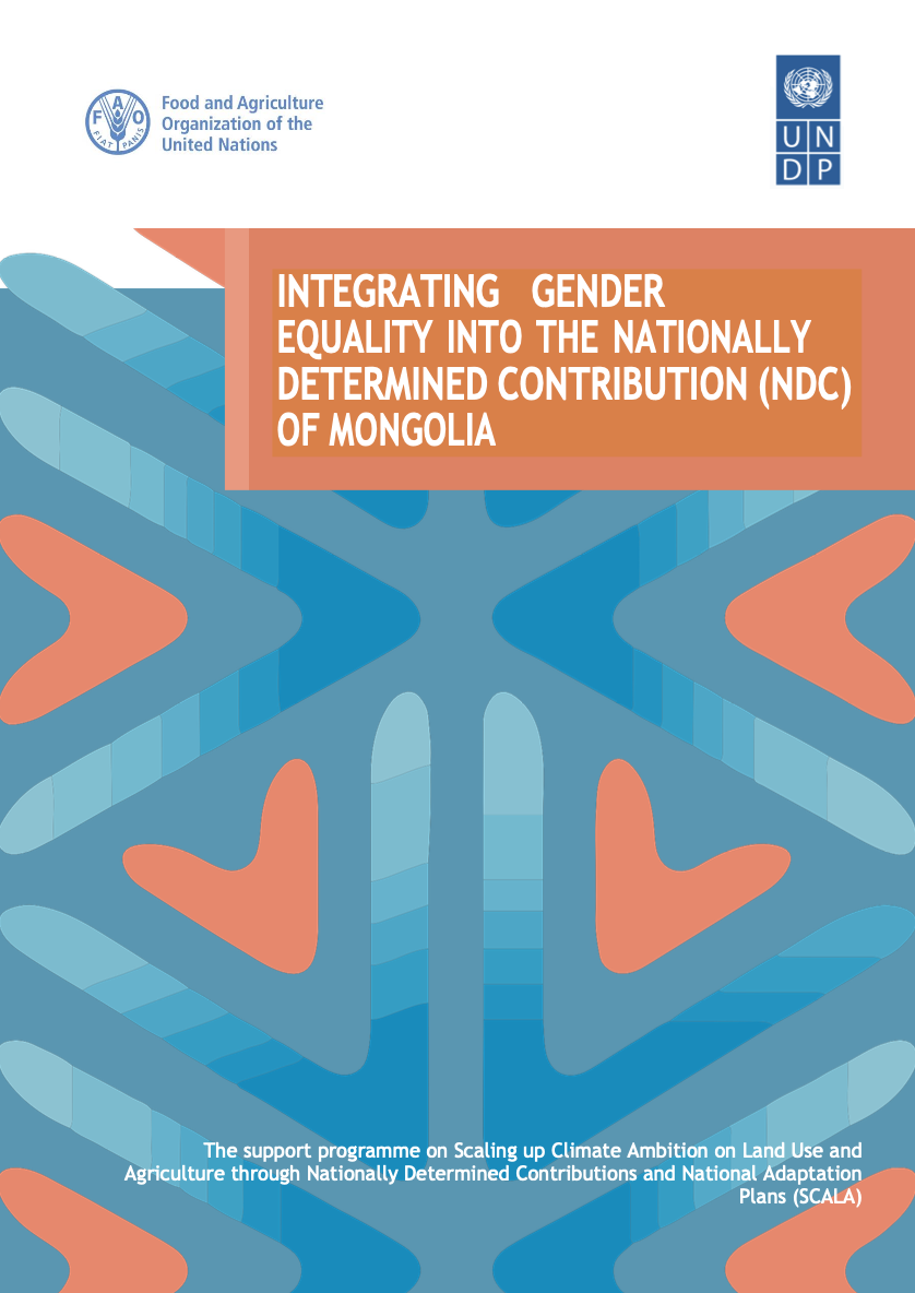 Integrating gender equality into the Nationally Determined Contribution (NDC) of Mongolia | UNDP ...